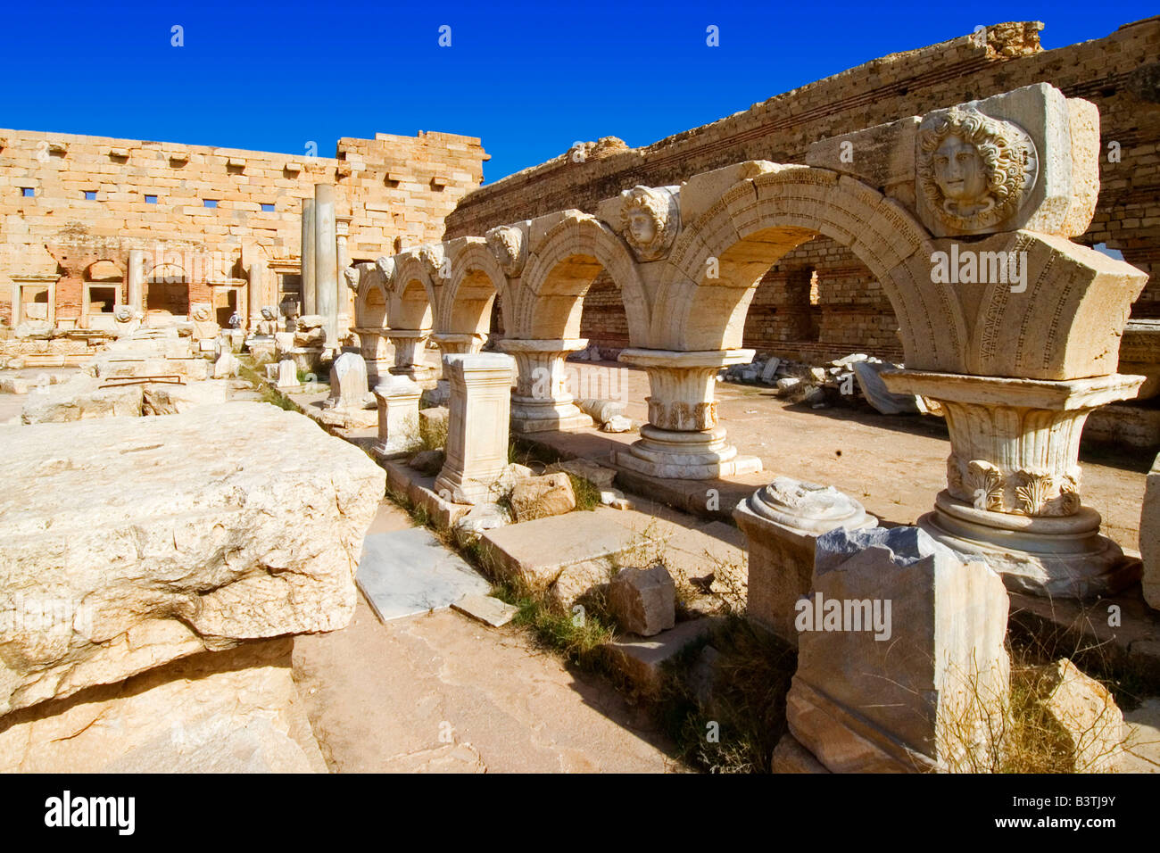 Leptis magna excavation hi-res stock photography and images - Alamy