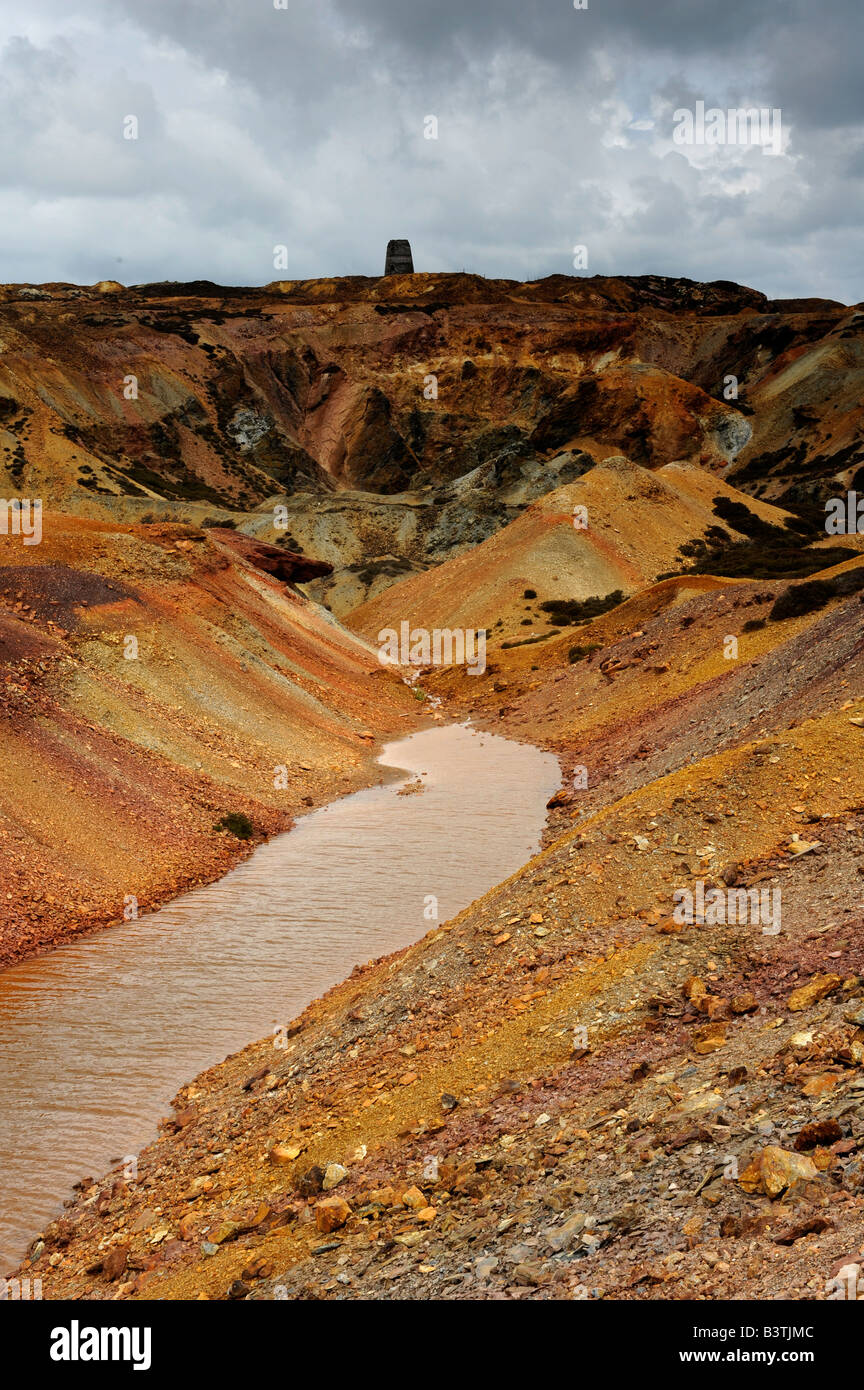 Parys Opencast copper mine Anglesey North Wales Stock Photo - Alamy