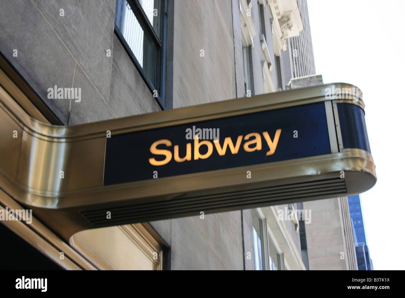 "Subway" sign in Manhattan Stock Photo - Alamy