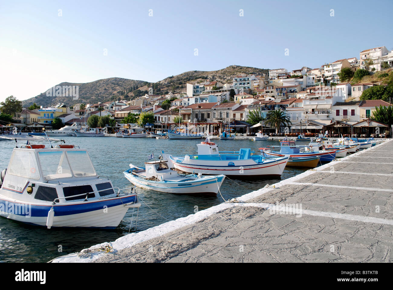Port of Pythagorion, samos island greece 2008 Stock Photo - Alamy