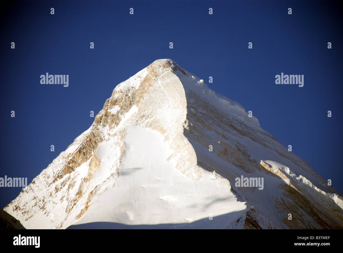 The mountain of Kan Tengri in the high Tian Shen mountains of ...