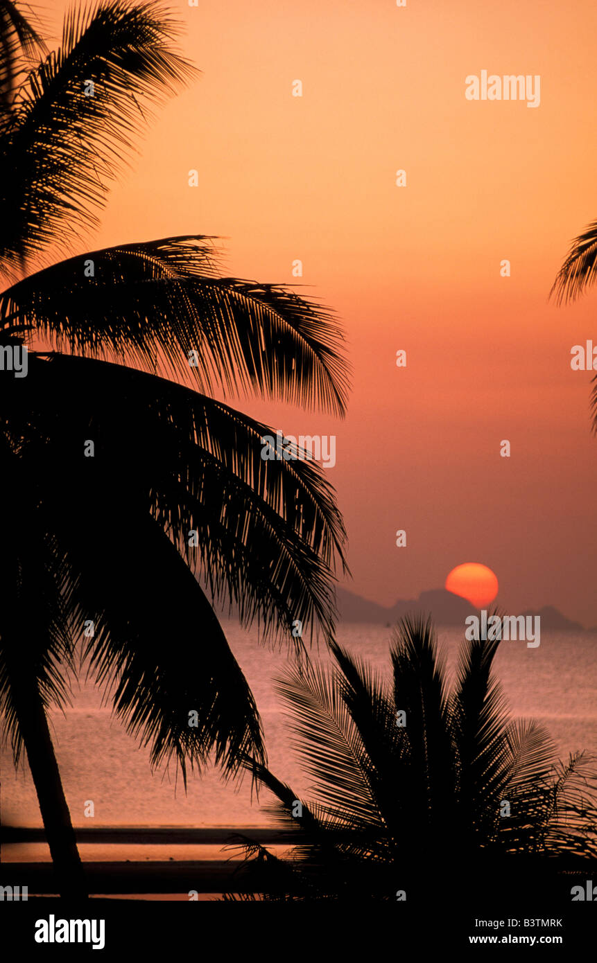 Asia, Thailand, Ko Samui Island. Sunset Stock Photo - Alamy