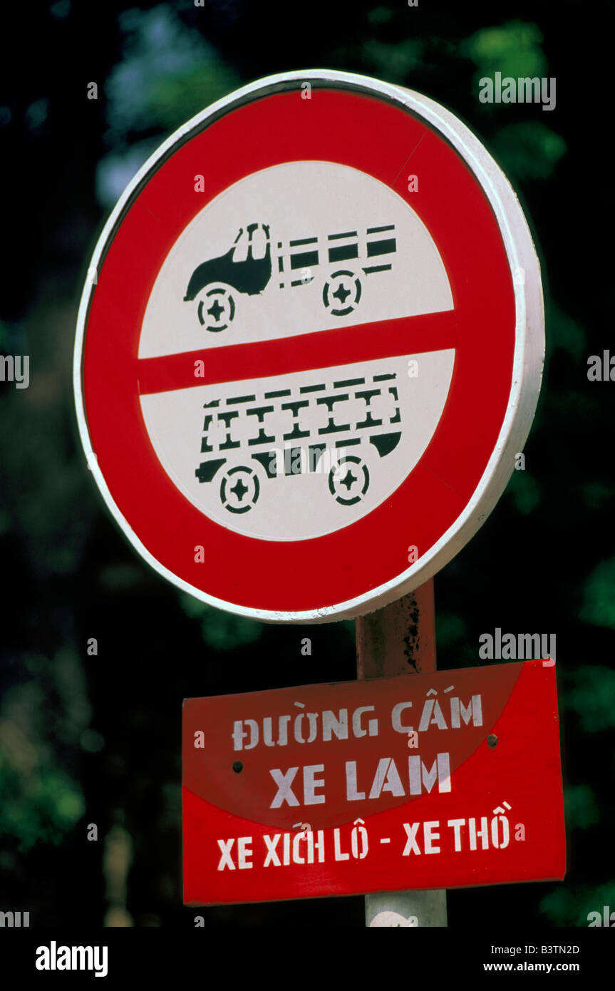 Asia, Vietnam, Hanoi. Street Sign Stock Photo - Alamy