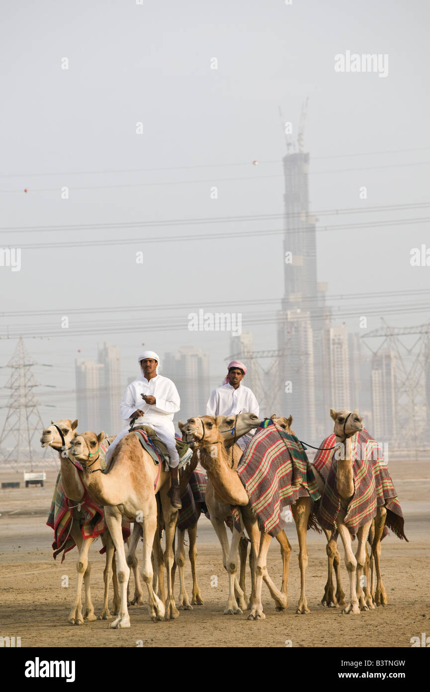 United Arab Emirates, Dubai, Al Marqadh. Dubai Camel Racing Track ...