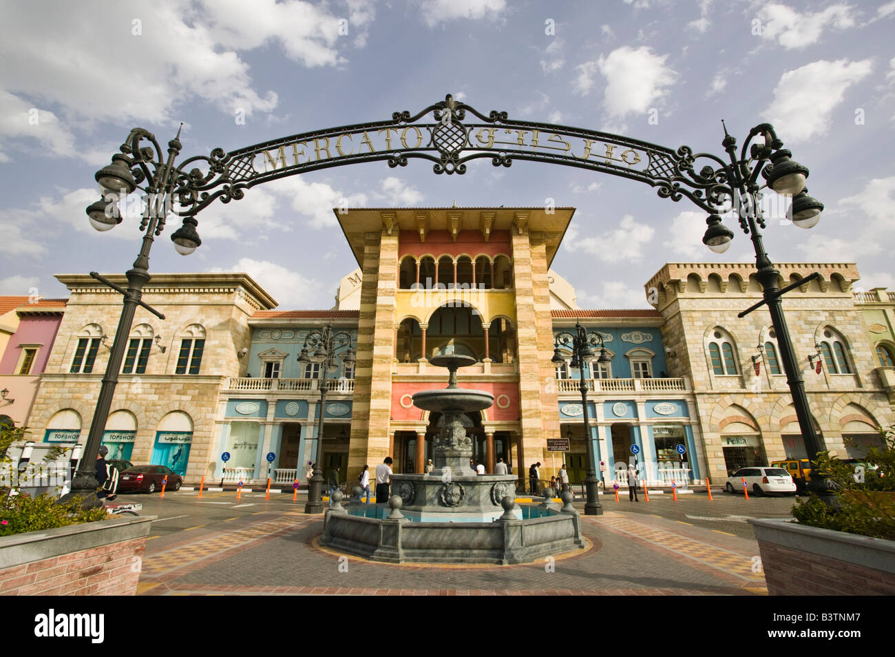 United Arab Emirates, Dubai, Jumeirah. Mercato Mall- Exterior Stock ...