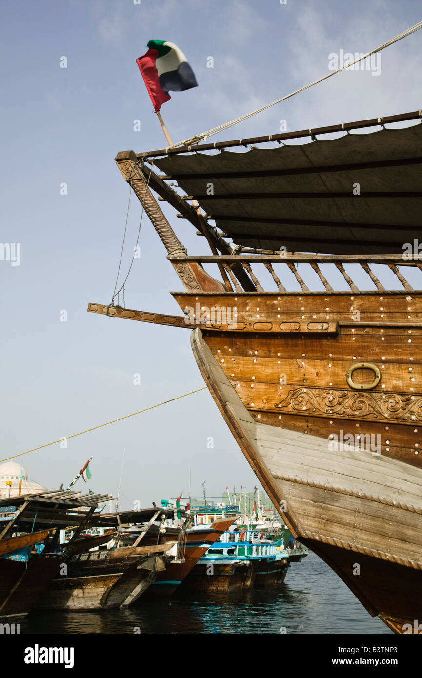 United Arab Emirates, Sharjah, Sharjah Town. Dhow Harbor / Port Khalid ...