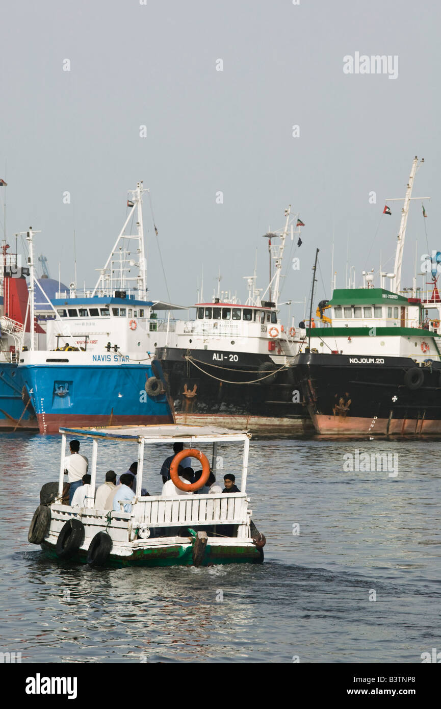 United Arab Emirates, Sharjah, Sharjah Town. Port Khalid Ferry Stock ...
