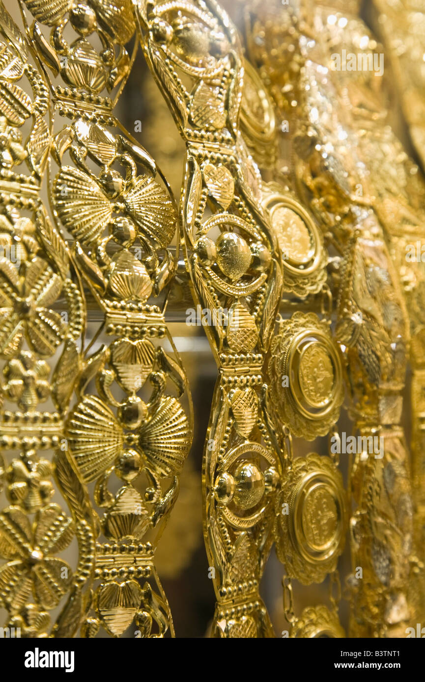 United Arab Emirates, Dubai, Deira. Deira Gold Souk / Market / Gold ...