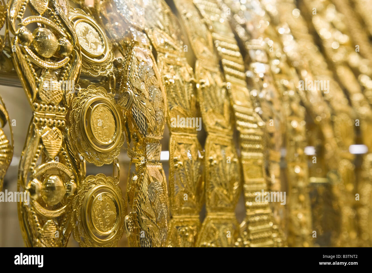 United Arab Emirates, Dubai, Deira. Deira Gold Souk / Market / Gold ...