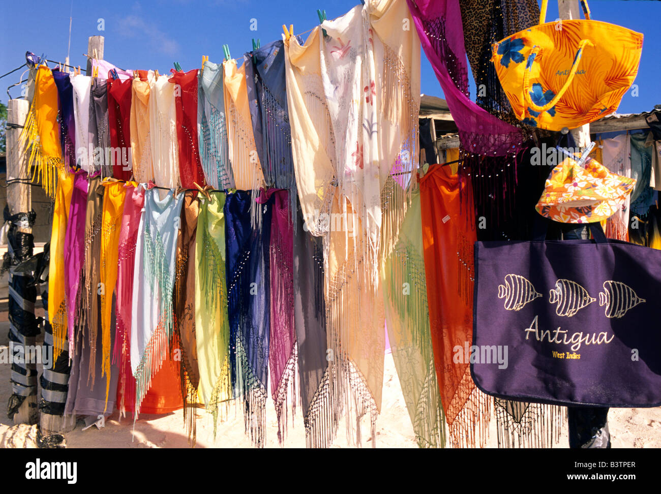 Beach stall, Antigua Stock Photo - Alamy