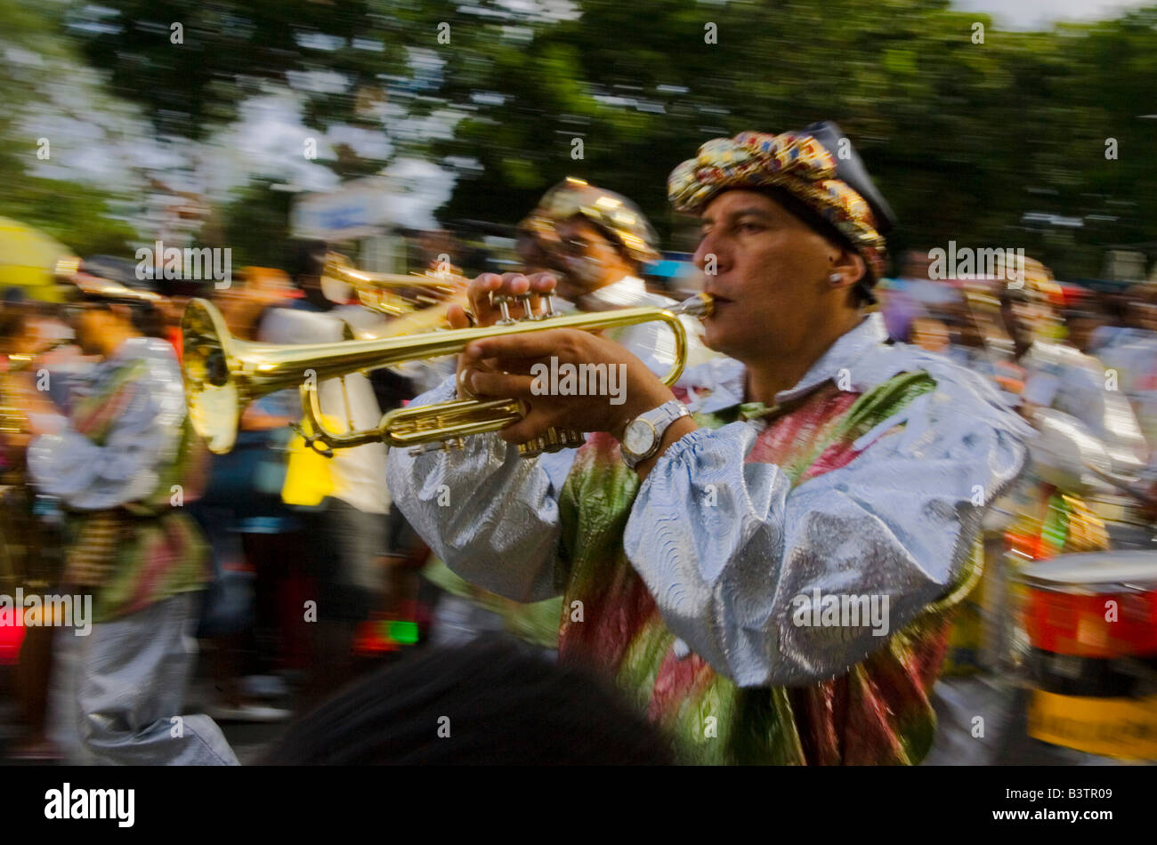 MARTINIQUE. French Antilles. West Indies. Fort-de-France. Man plays ...