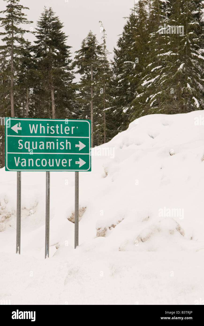 CA, BC, Whistler. Sign from Nordic center complex Stock Photo - Alamy