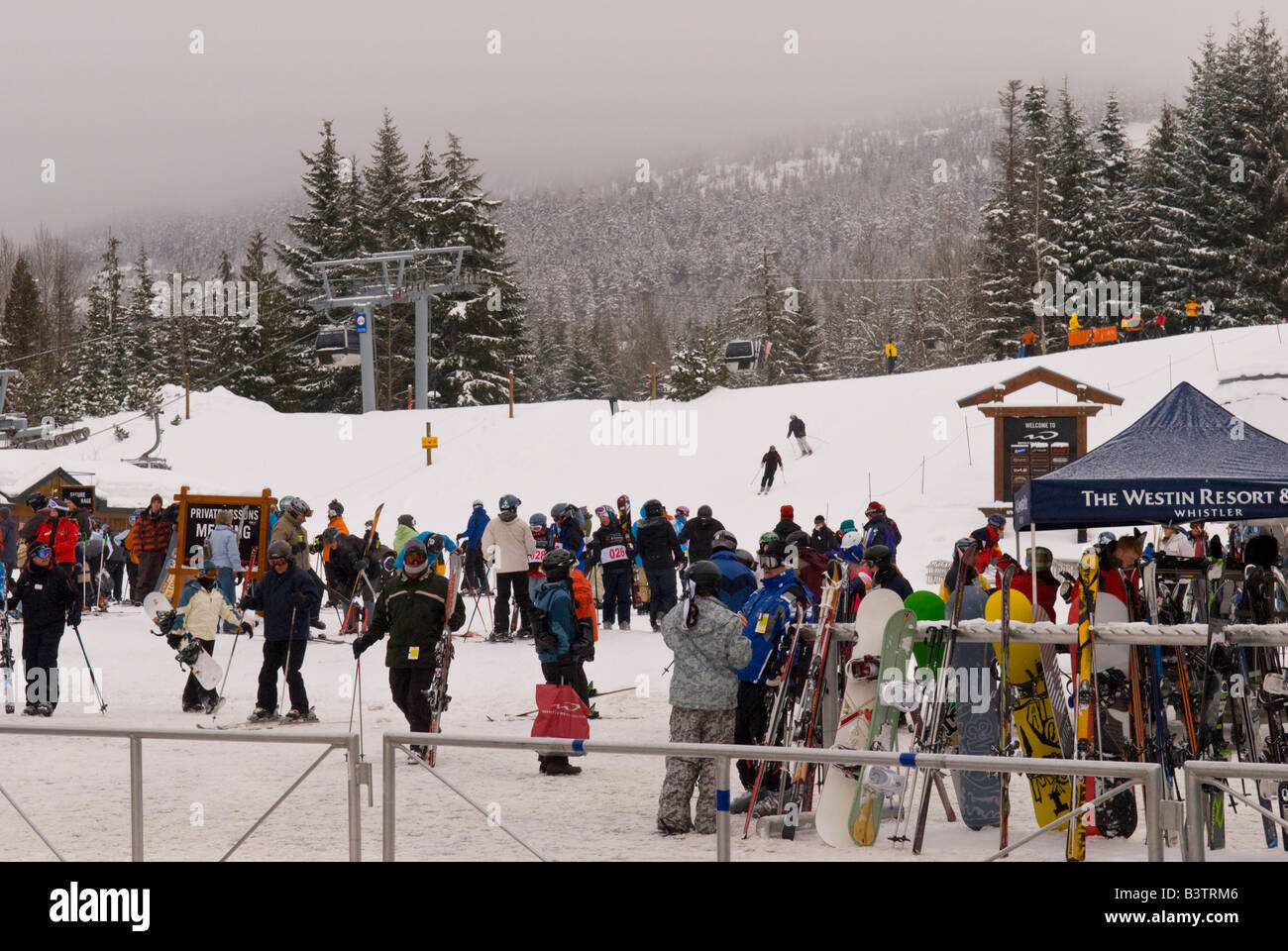 Canada, BC, Whistler/Blackcomb Resort base Stock Photo - Alamy