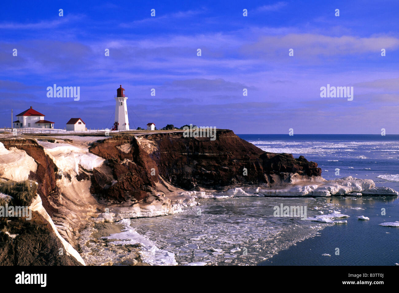 Lighthouse Iles de la Madeleine, Quebec, Canada Stock Photo - Alamy