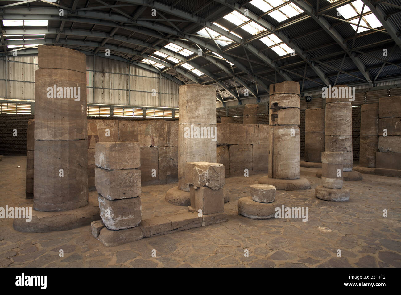 Temple relocated to the Sudan National Museum, Khartoum Stock Photo - Alamy