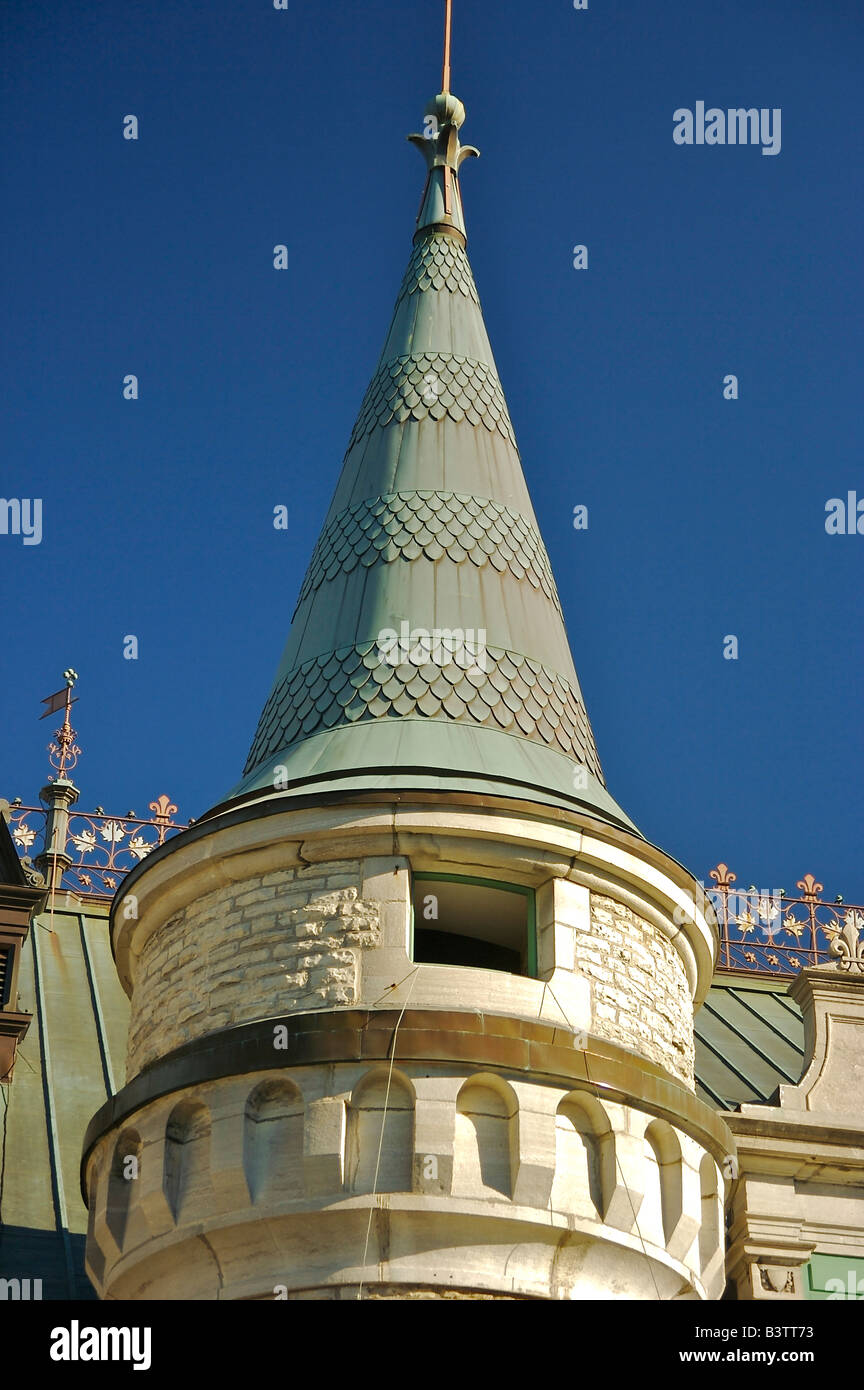 North America, Canada, Quebec, Quebec City. A tower of the Military ...