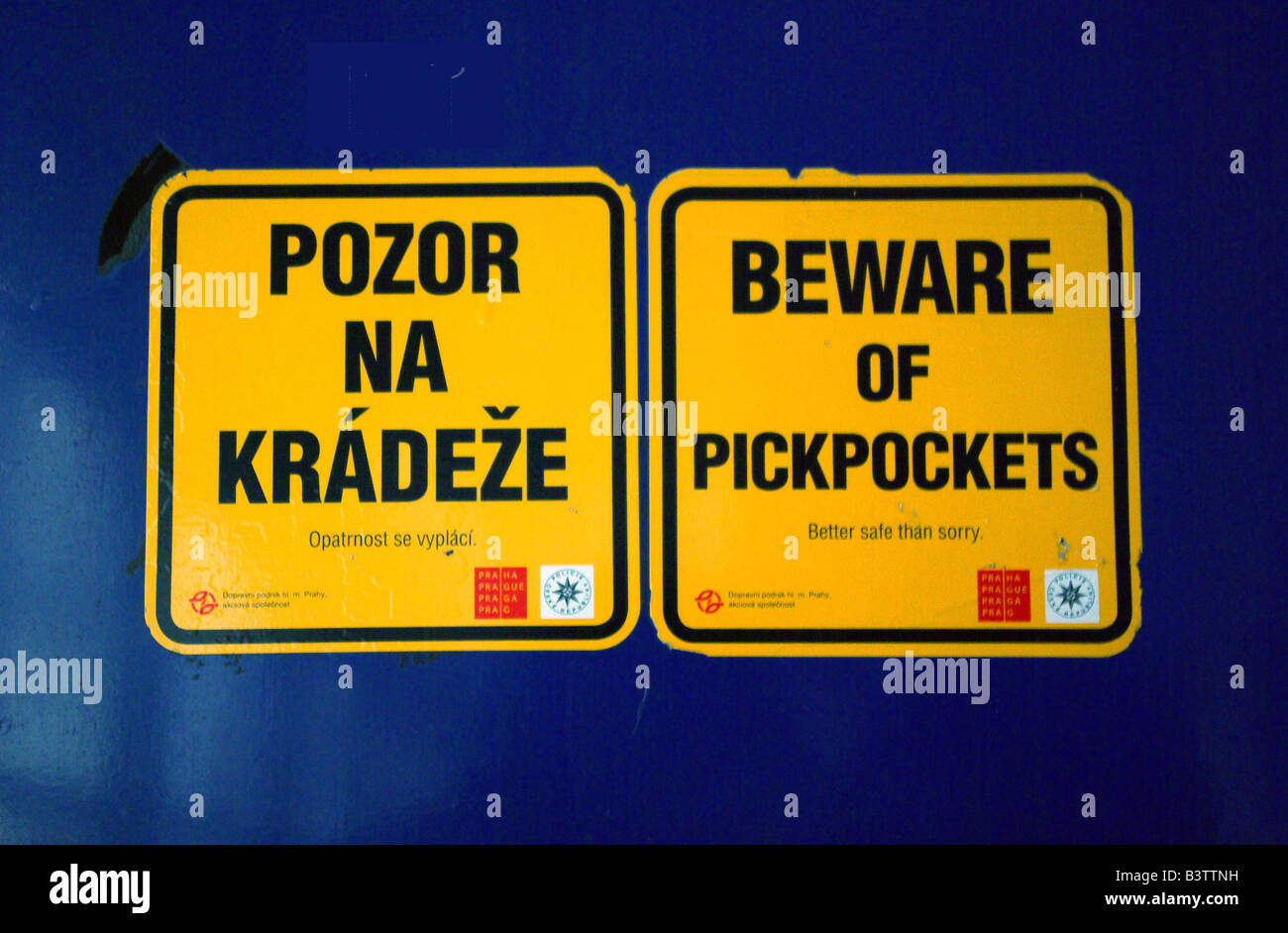 Beware of tram hi-res stock photography and images - Alamy