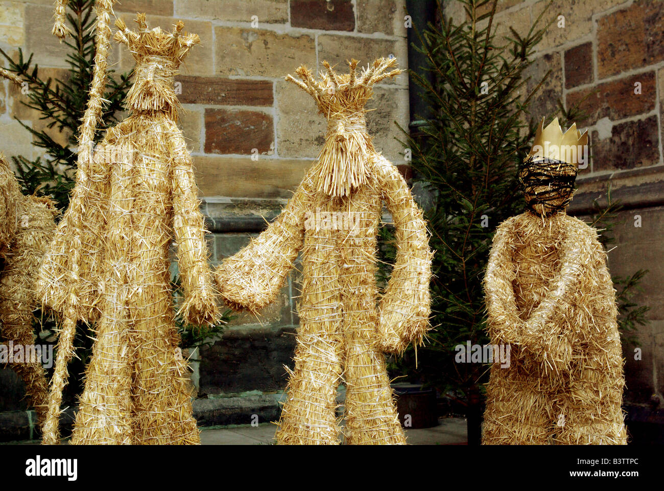 Europe, Czech Republic, Prague, St. Vitus Cathedral, Christmas Nativity ...