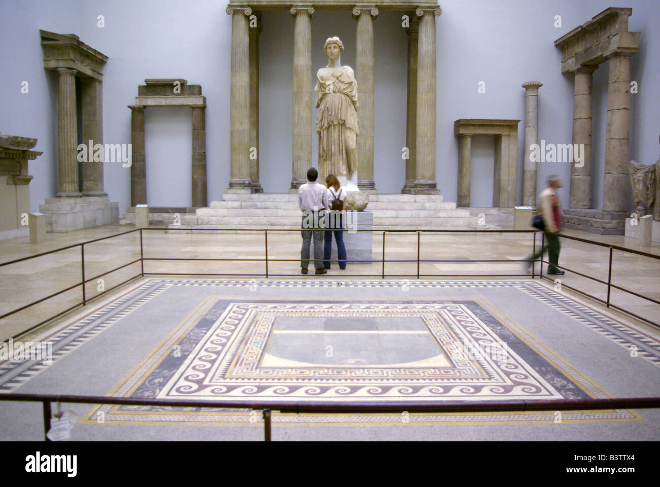 Europe, Germany, Berlin, Pergamon Museum, statue of Athena Parthenos ...