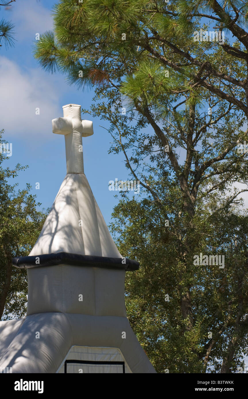 inflated Church Steeple fake balloon inflatable religion Stock Photo ...