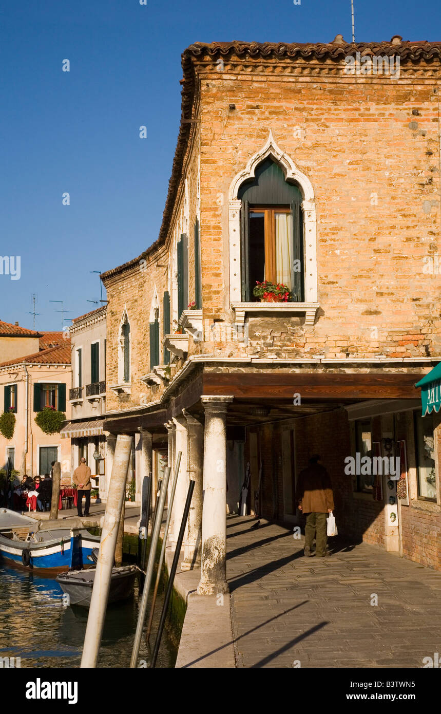 Building on Murano Island, Venice, Italy Stock Photo - Alamy