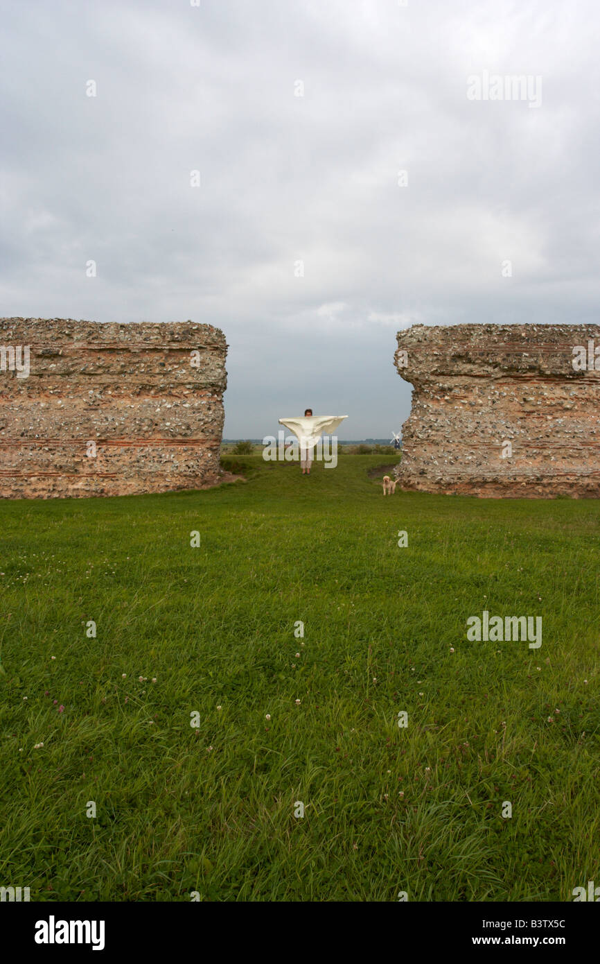 roman wall,burght castle Stock Photo - Alamy