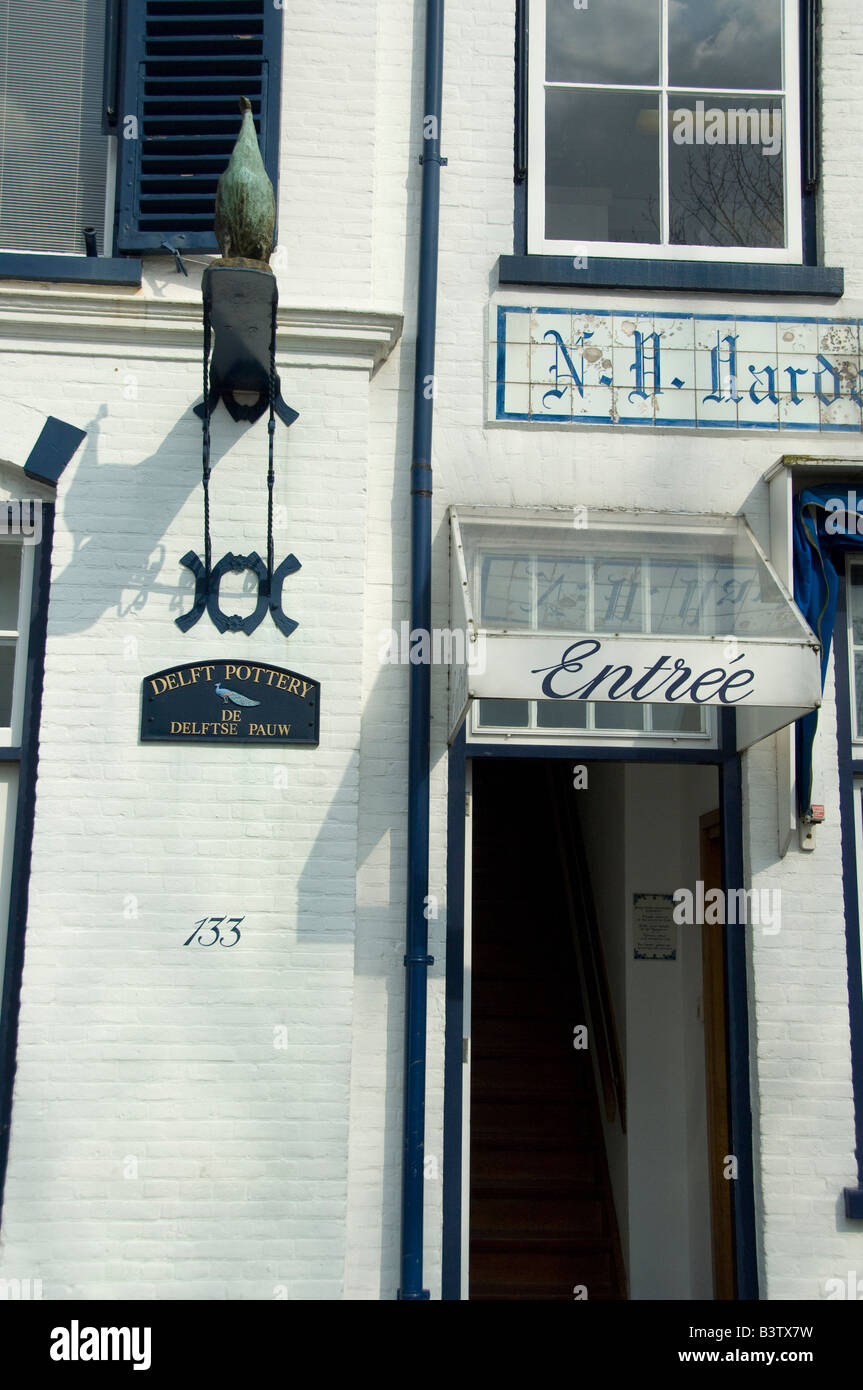 Europe, The Netherlands, Delft. Royal Delft Factory since 1653 Stock ...