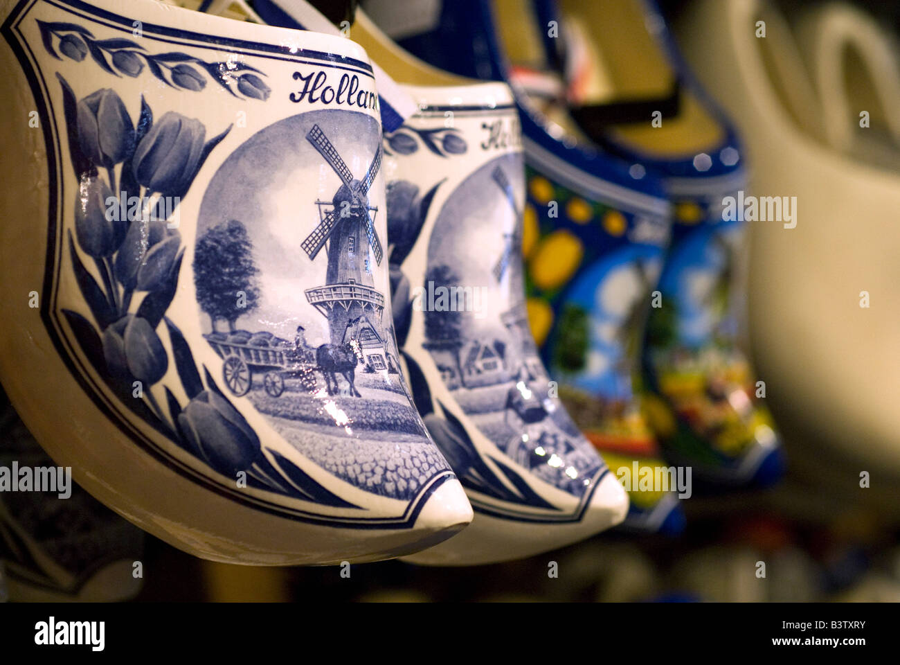 Netherlands (aka Holland), Zaandam. Zaanse Schans, Wooden Shoe Museum ...