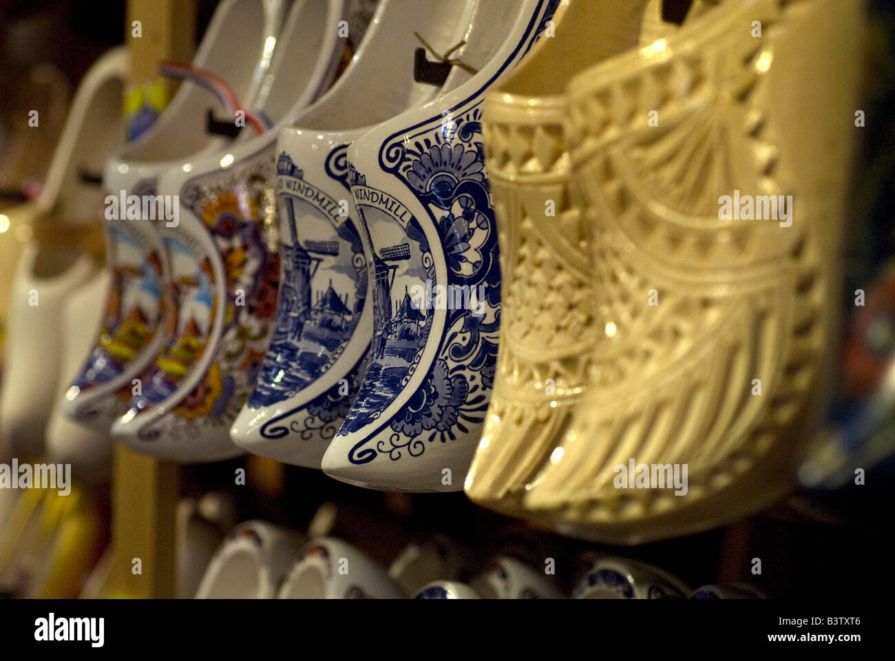 Netherlands (aka Holland), Zaandam. Zaanse Schans, Wooden Shoe Museum ...