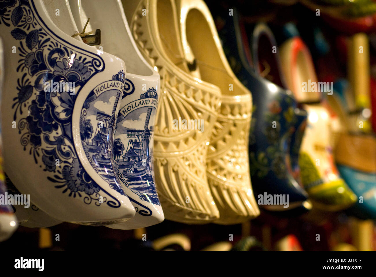 Netherlands (aka Holland), Zaandam. Zaanse Schans, Wooden Shoe Museum ...