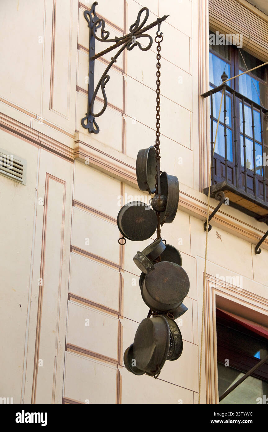 Hanging cast iron pans hi-res stock photography and images - Alamy