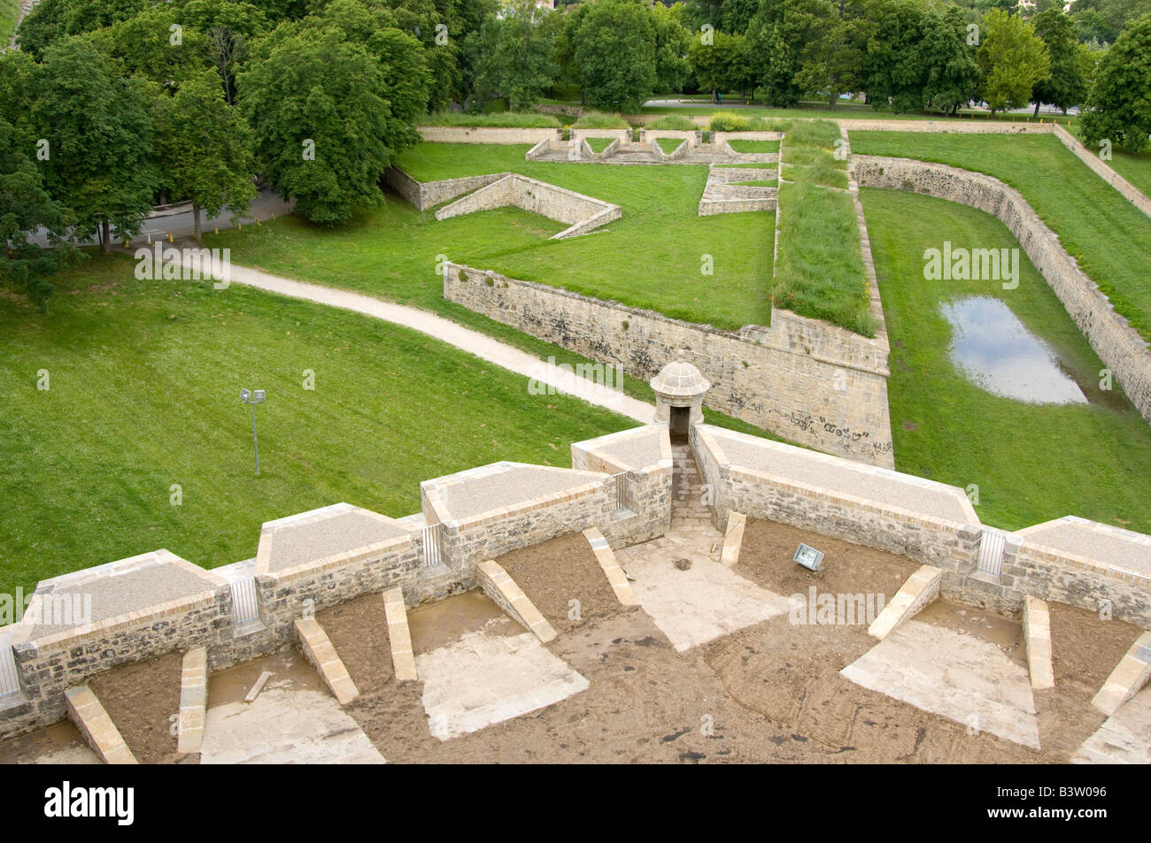 Spain, Pamplona (aka Iruna). Historic city walls Stock Photo - Alamy