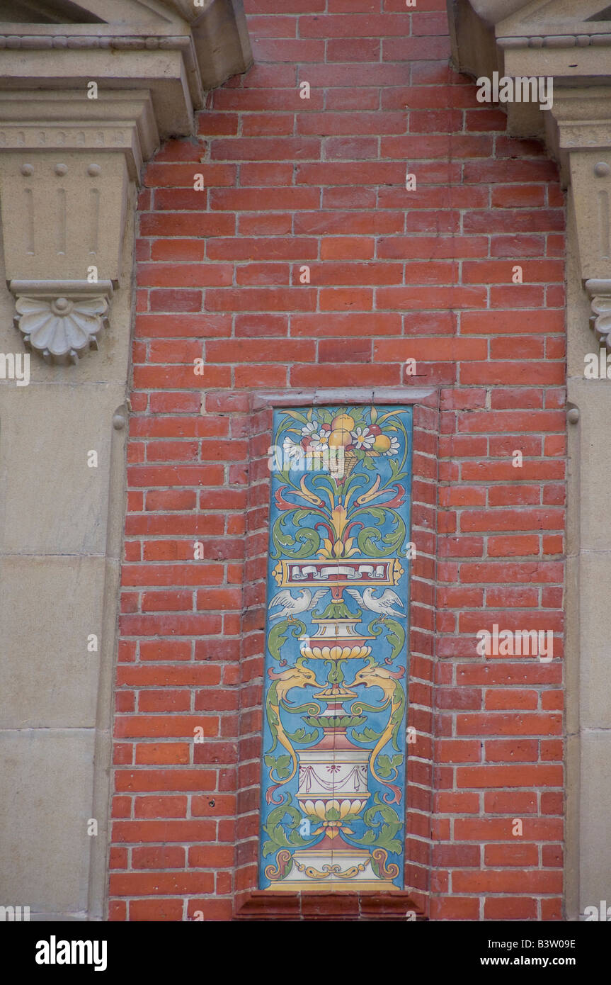 Spain, Pamplona (aka Iruna). Historic walls of cafe Iruna, Plaza del ...