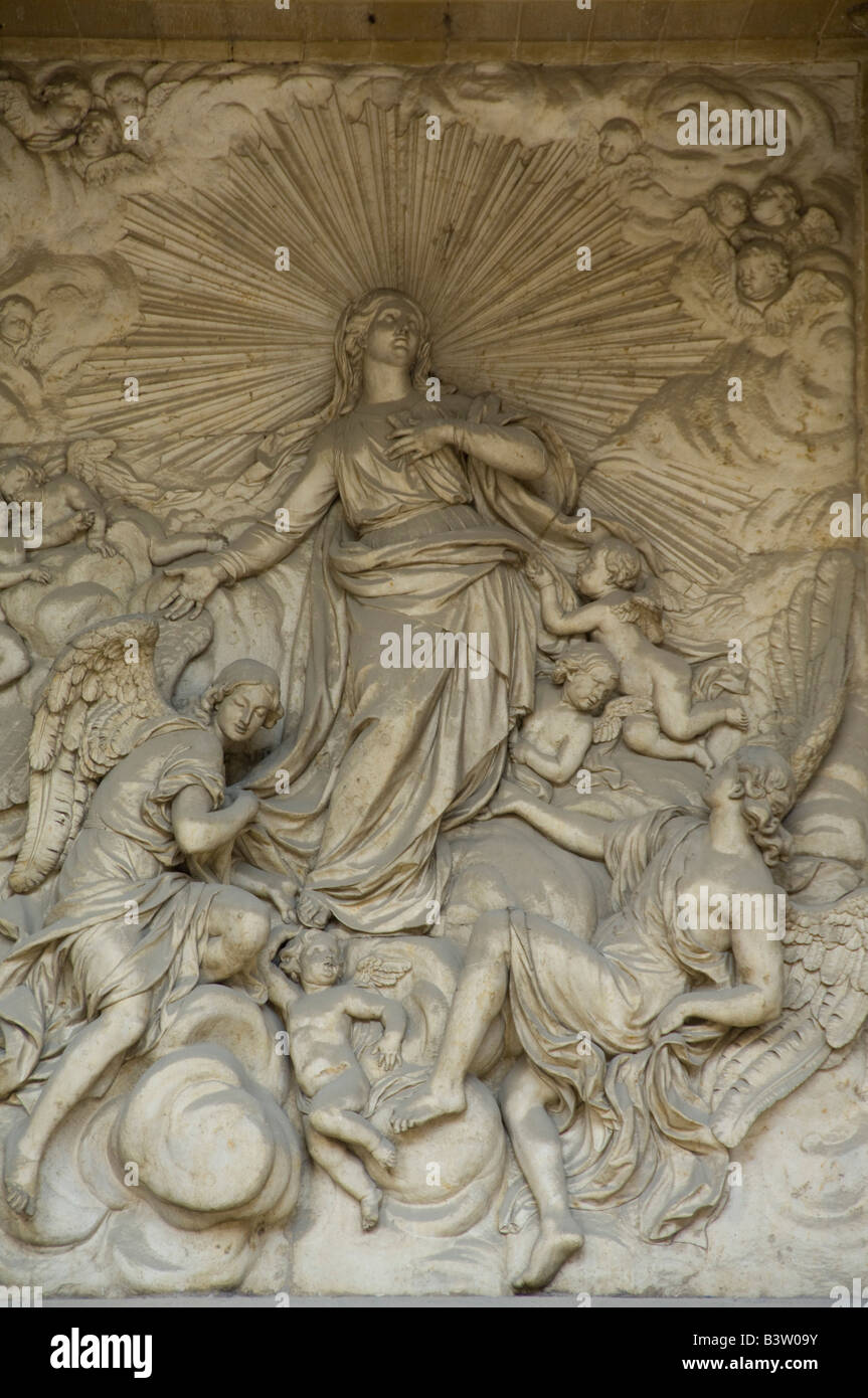 Spain, Pamplona (aka Iruna). Santa Maria cathedral, detail Stock Photo ...