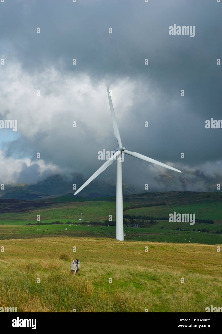 Lambrigg Windfarm, above Junction 37 of M6, near Kendal, Cumbria ...