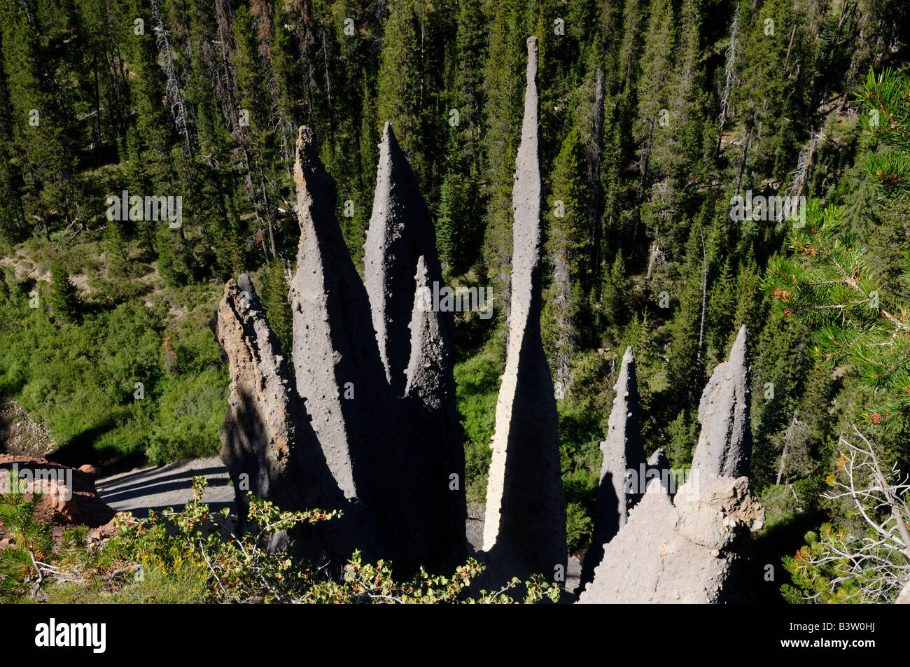 The Pinnacles. The Crater Lake National Park, Oregon, USA Stock Photo ...