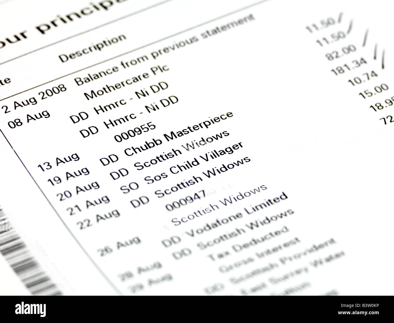 Bank statement hi-res stock photography and images - Alamy