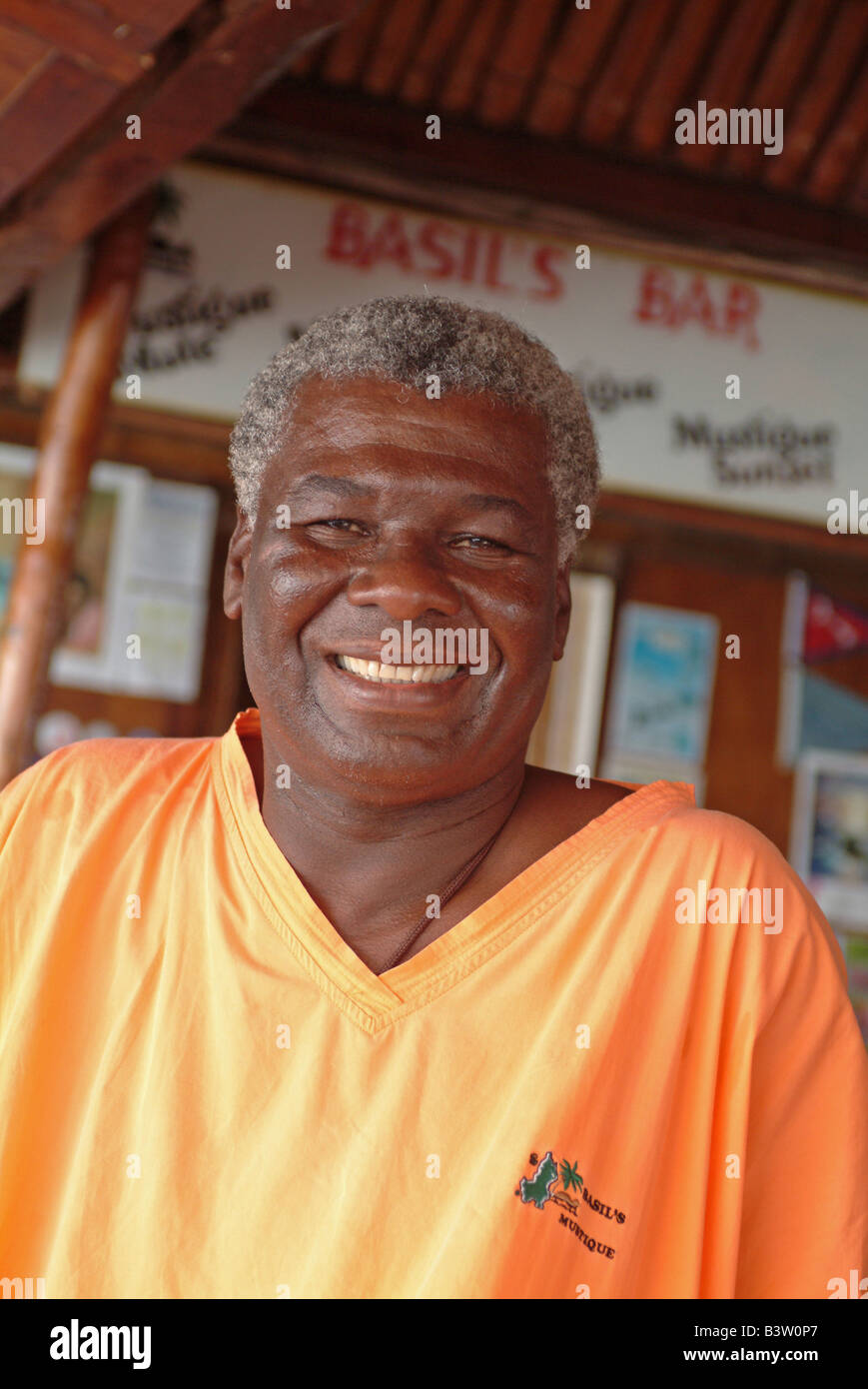 Caribbean west indies grenadines Mustique Basil s Bar owner Basil ...