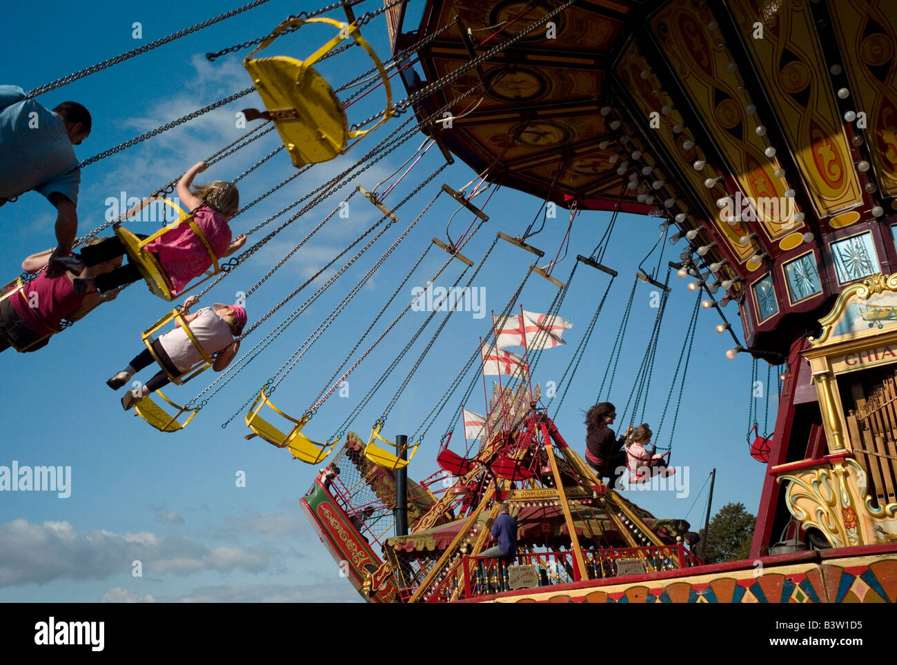 "Chairoplane" ride at Carters Steam Fair Stock Photo - Alamy