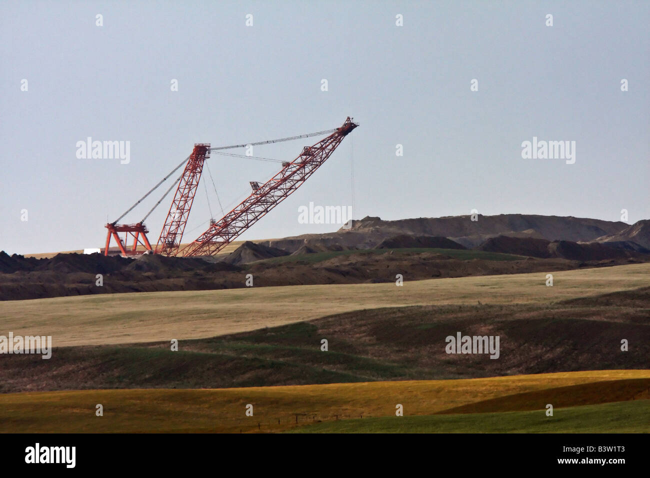 Coal draglines in Southern Saskatchewan Stock Photo - Alamy