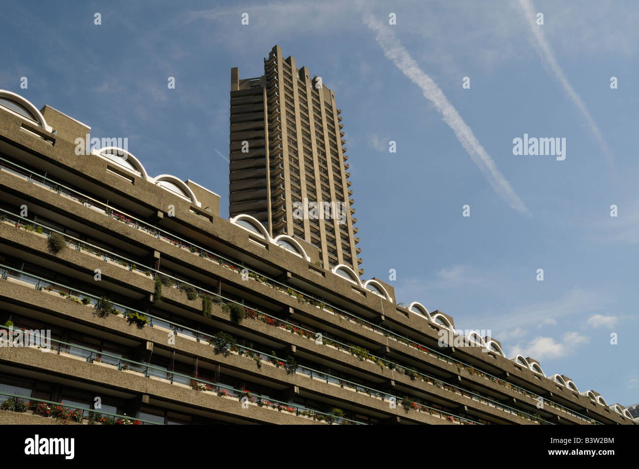 Residential blocks at the Barbican, London Stock Photo - Alamy