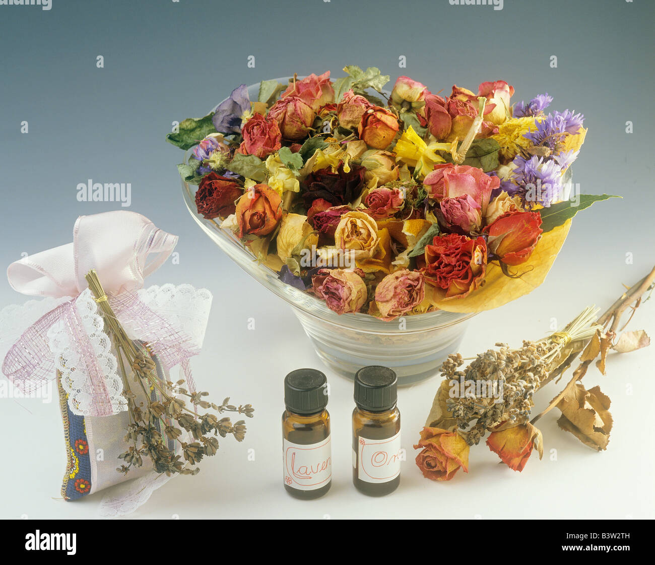 floral arrangement with dried roses Stock Photo - Alamy