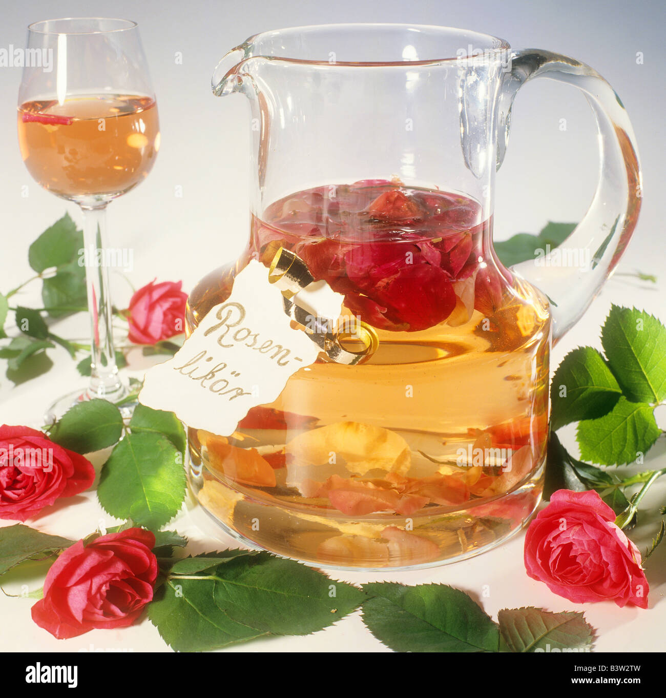 rose liquor in glass jug Stock Photo - Alamy
