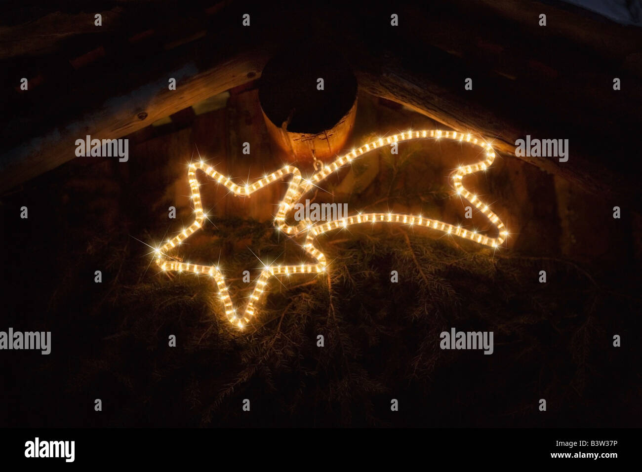 Chrismas Cozy Star Light,Abstract Stock Photo - Alamy