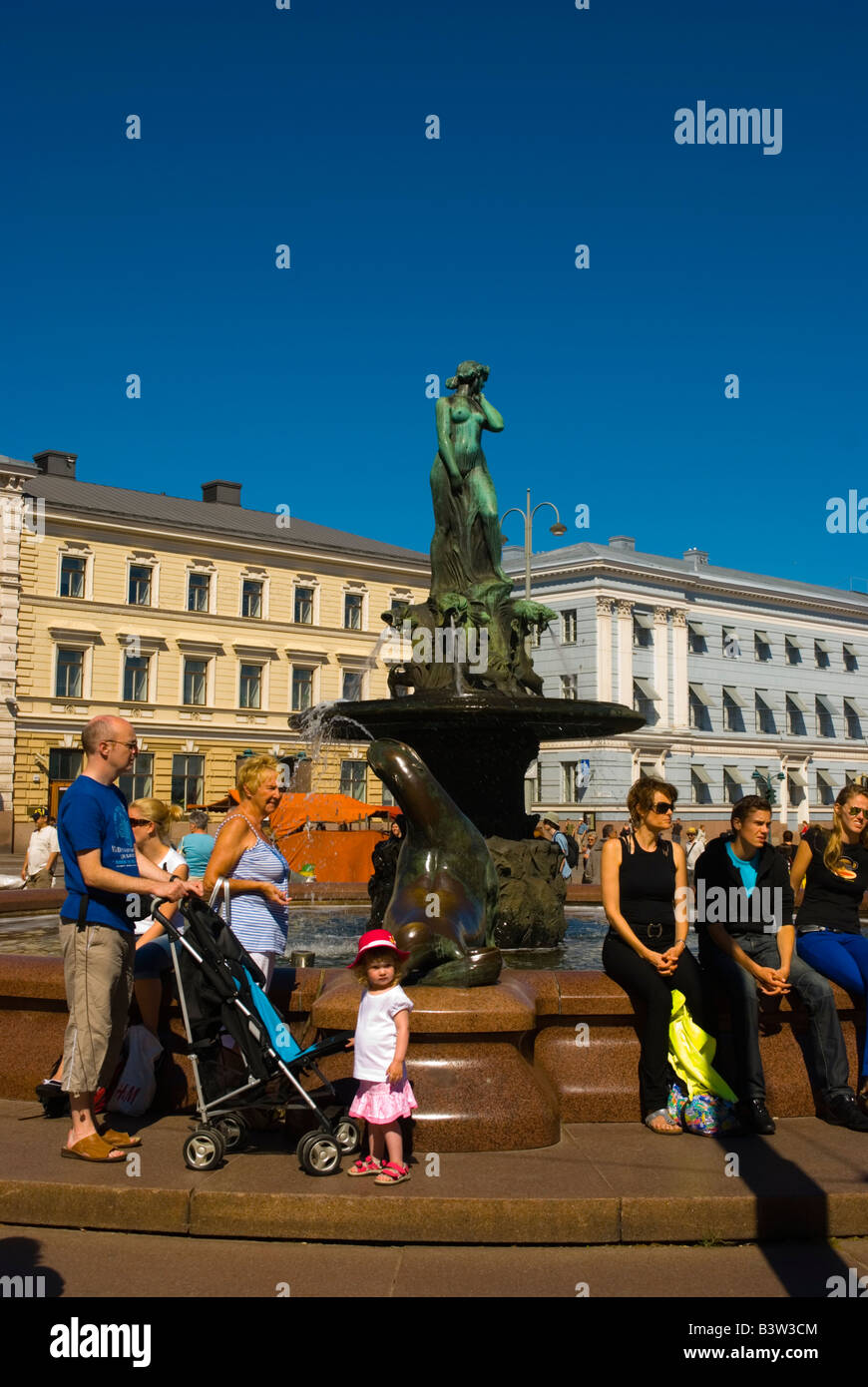 Havis Amanda fountain in central Helsinki Finland Europe Stock Photo ...