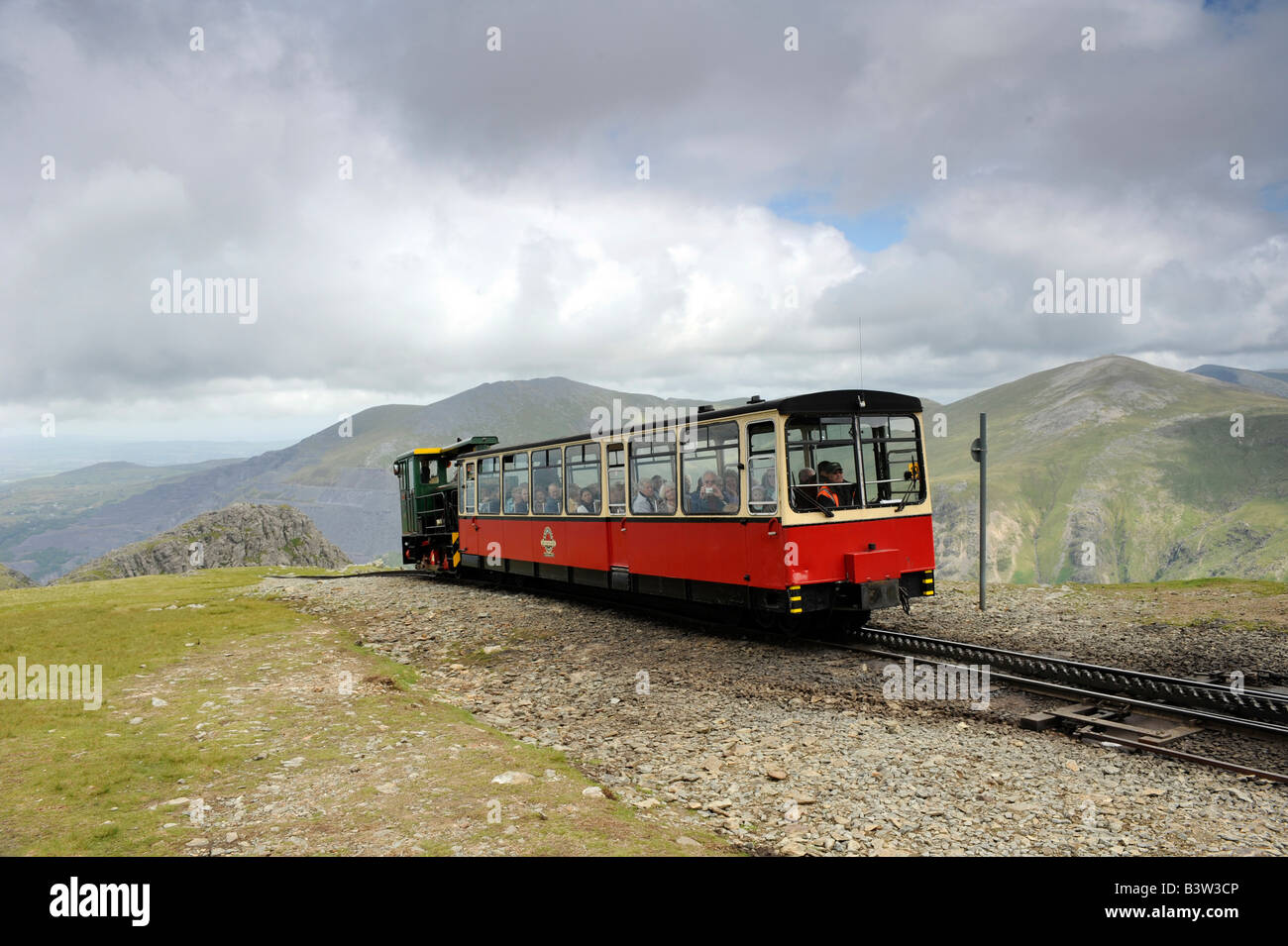 Snowdon train walk hi-res stock photography and images - Alamy