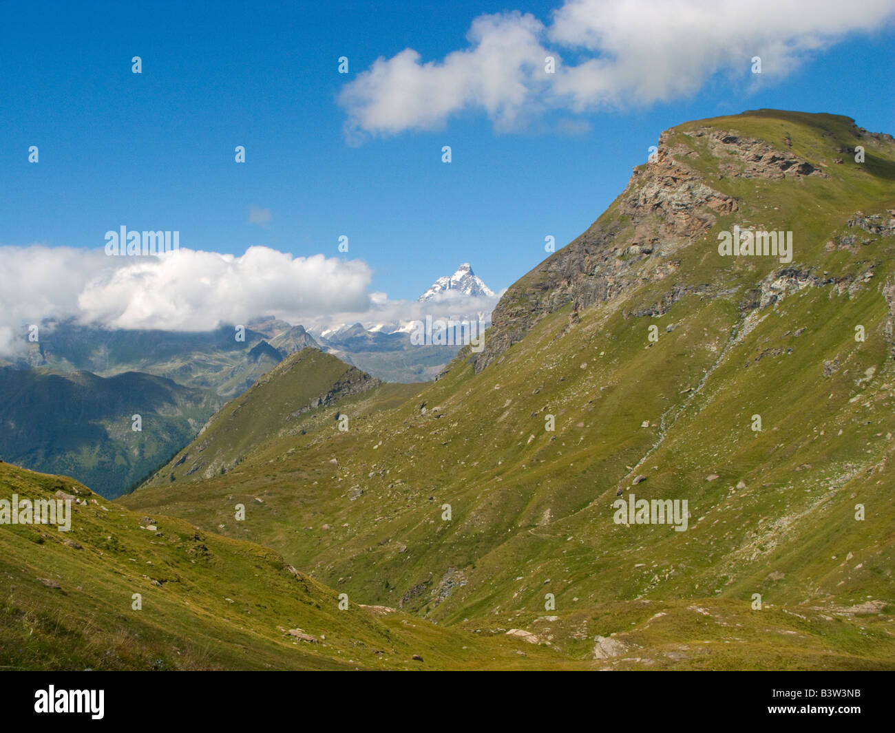 Alpine view of mount Cervino, Italy Stock Photo - Alamy