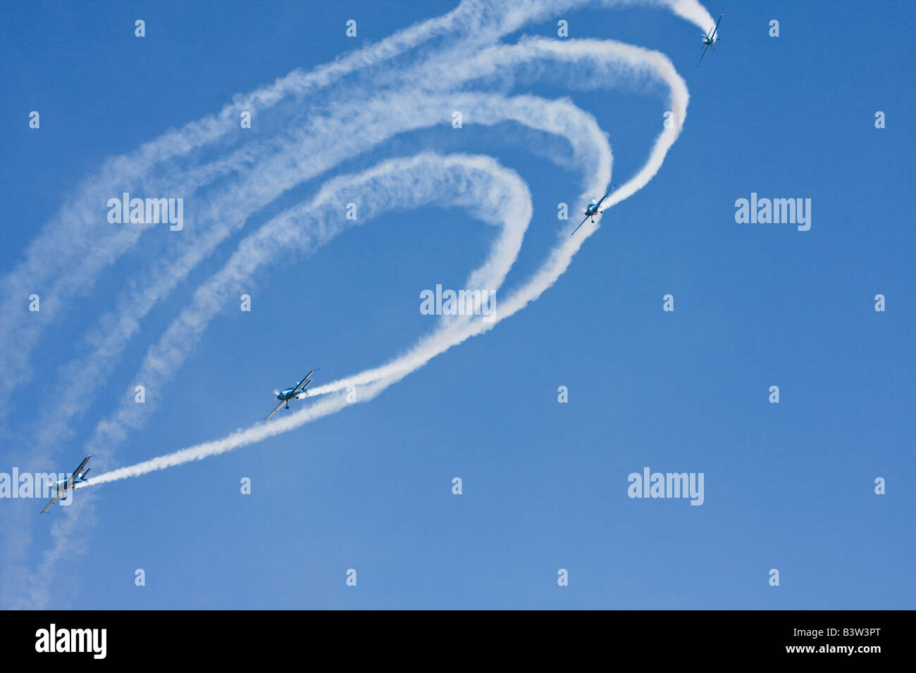 Blades Air display team in Extra 300 LP aircraft Stock Photo - Alamy
