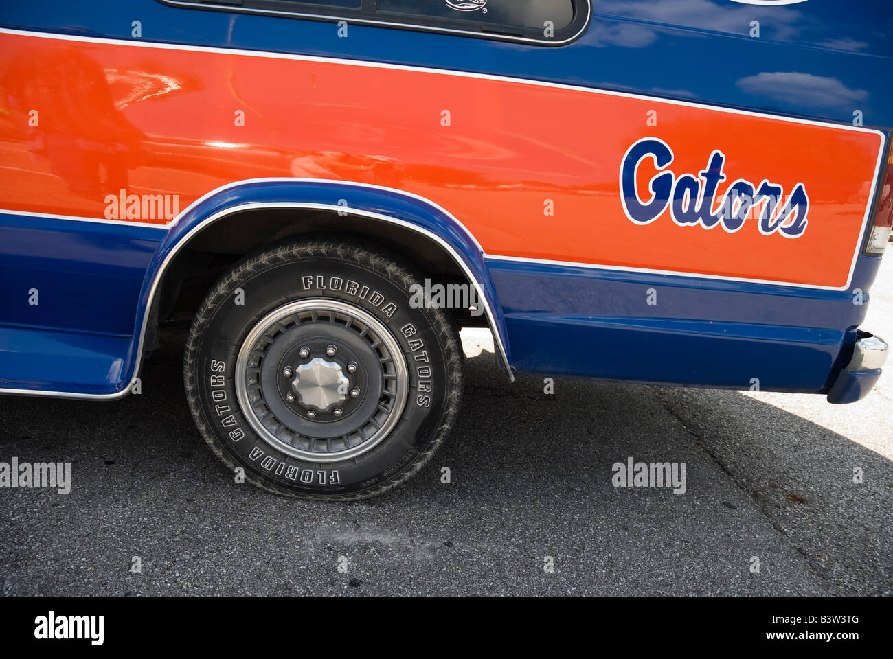 Vehicle decorated with University of Florida Gator symbols Gainesville ...