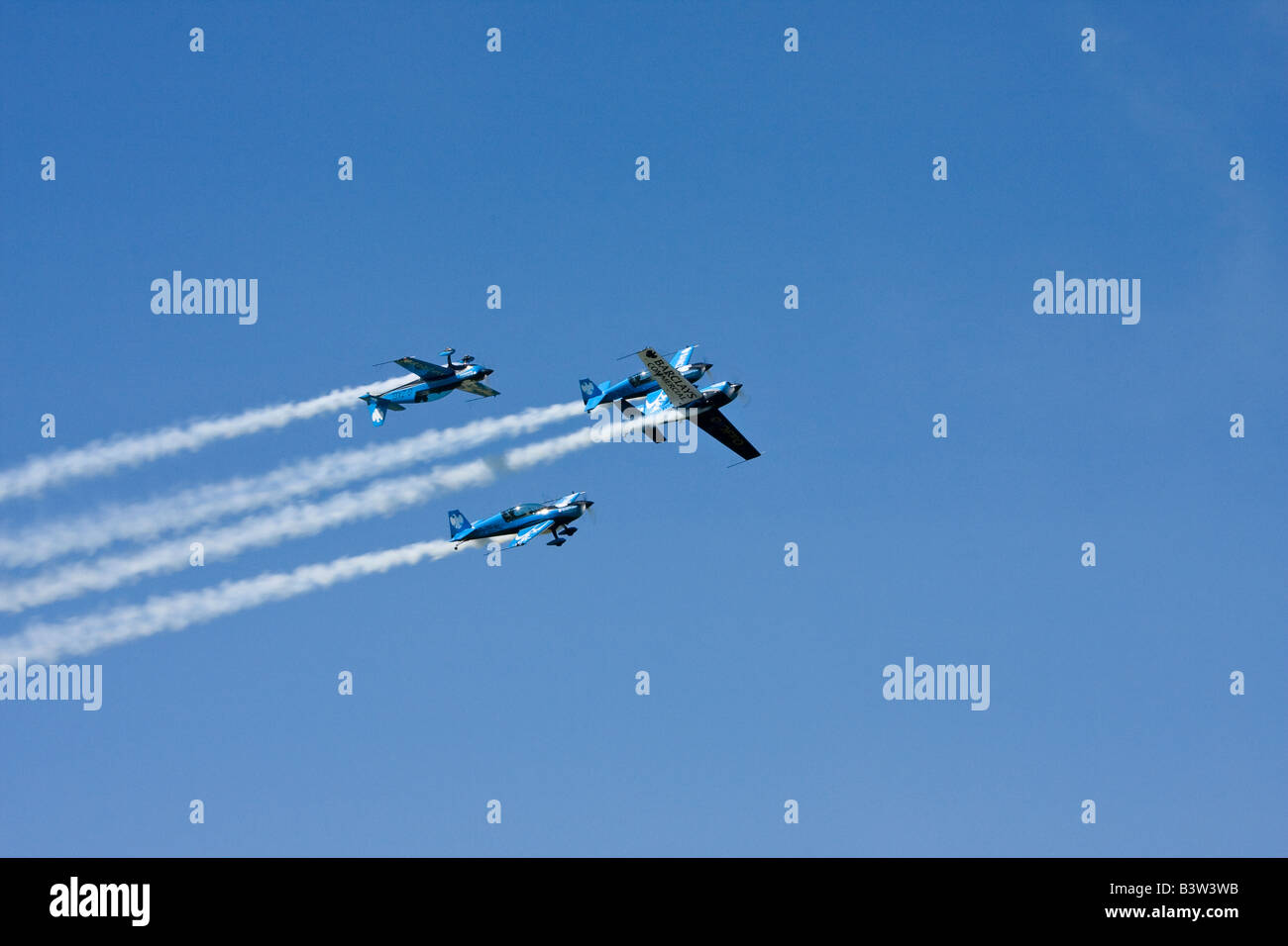 Blades Air display team in Extra 300 LP aircraft Stock Photo - Alamy